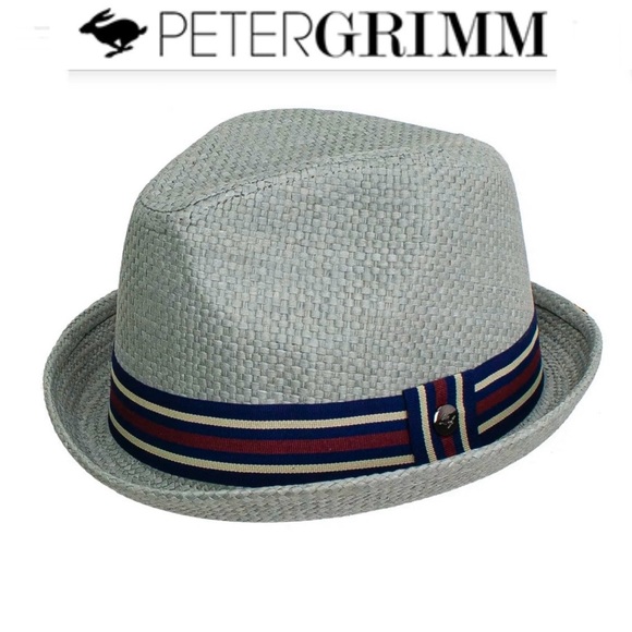 Peter Grimm | Accessories | Peter Grimm Depp Hat Toyo Straw Premium Satin Nwt Iconic Fedora Grey ...
